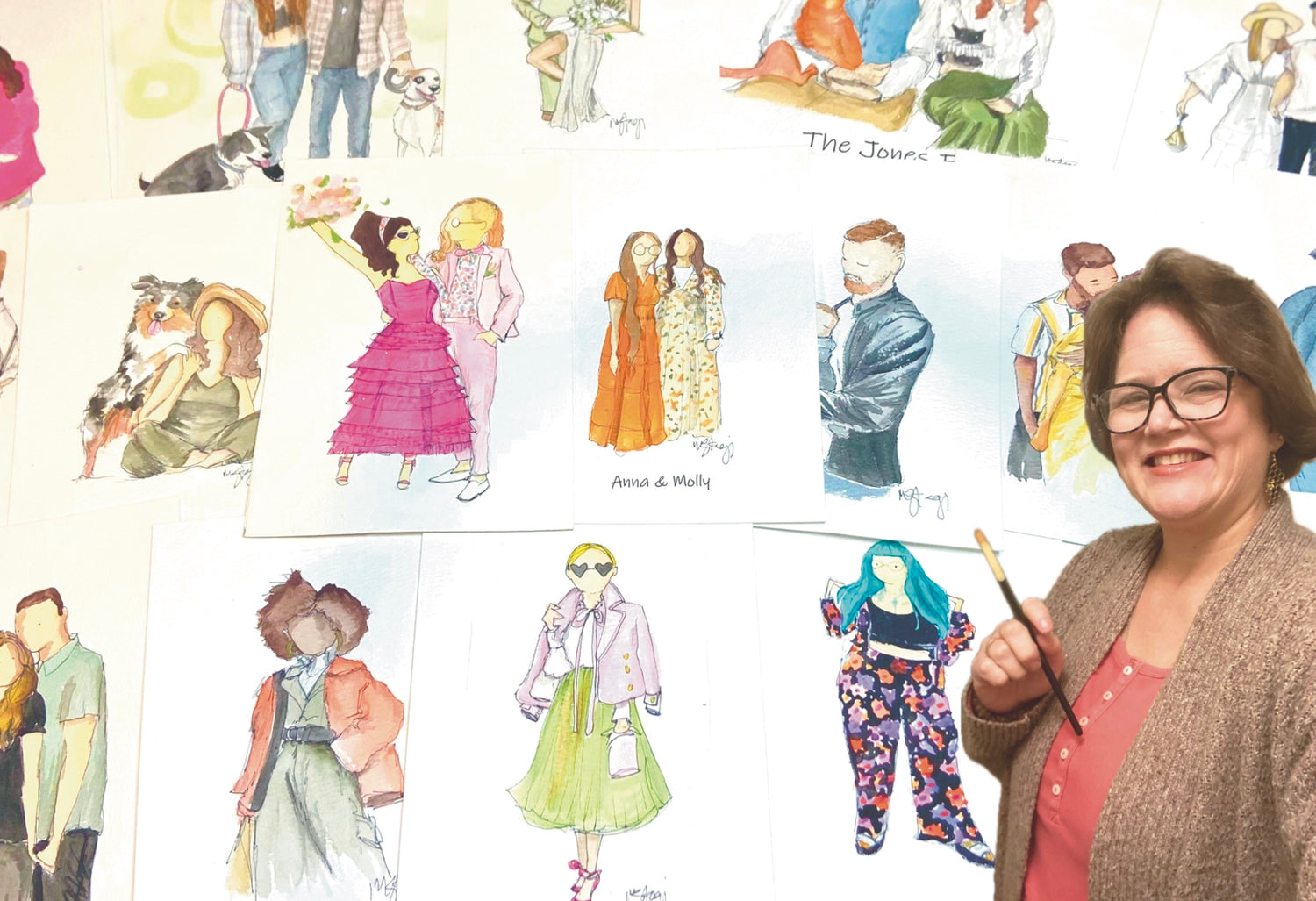 Melissa the Artist - Custom Watercolor & Pencil Portraits – Melissa The ...